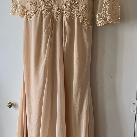 Terani Couture | Dresses | Nwt 548 Vm Collection Vneckline Beaded Lace ...